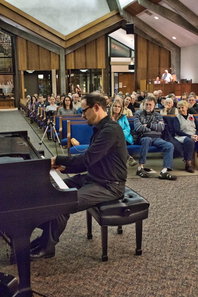 Alex side view piano Eugene - Climate-XChange